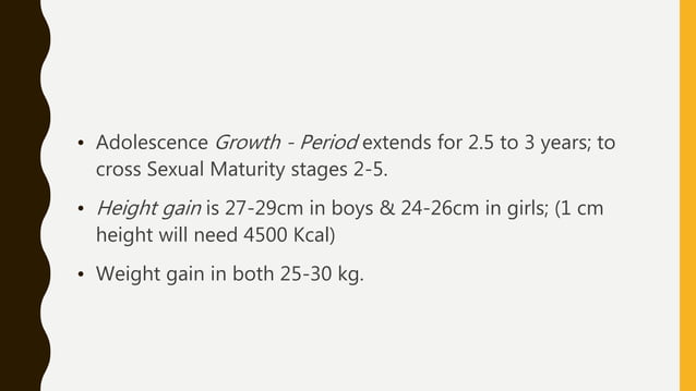 Pre pubertal growth spurt | PPTX