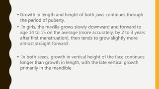 Pre pubertal growth spurt | PPTX