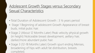 Pre pubertal growth spurt | PPTX