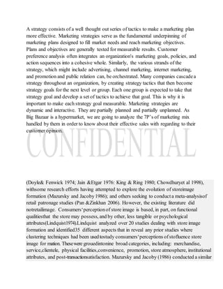 Pre purchase and post purchase behavior of costumer of big bazaar ...