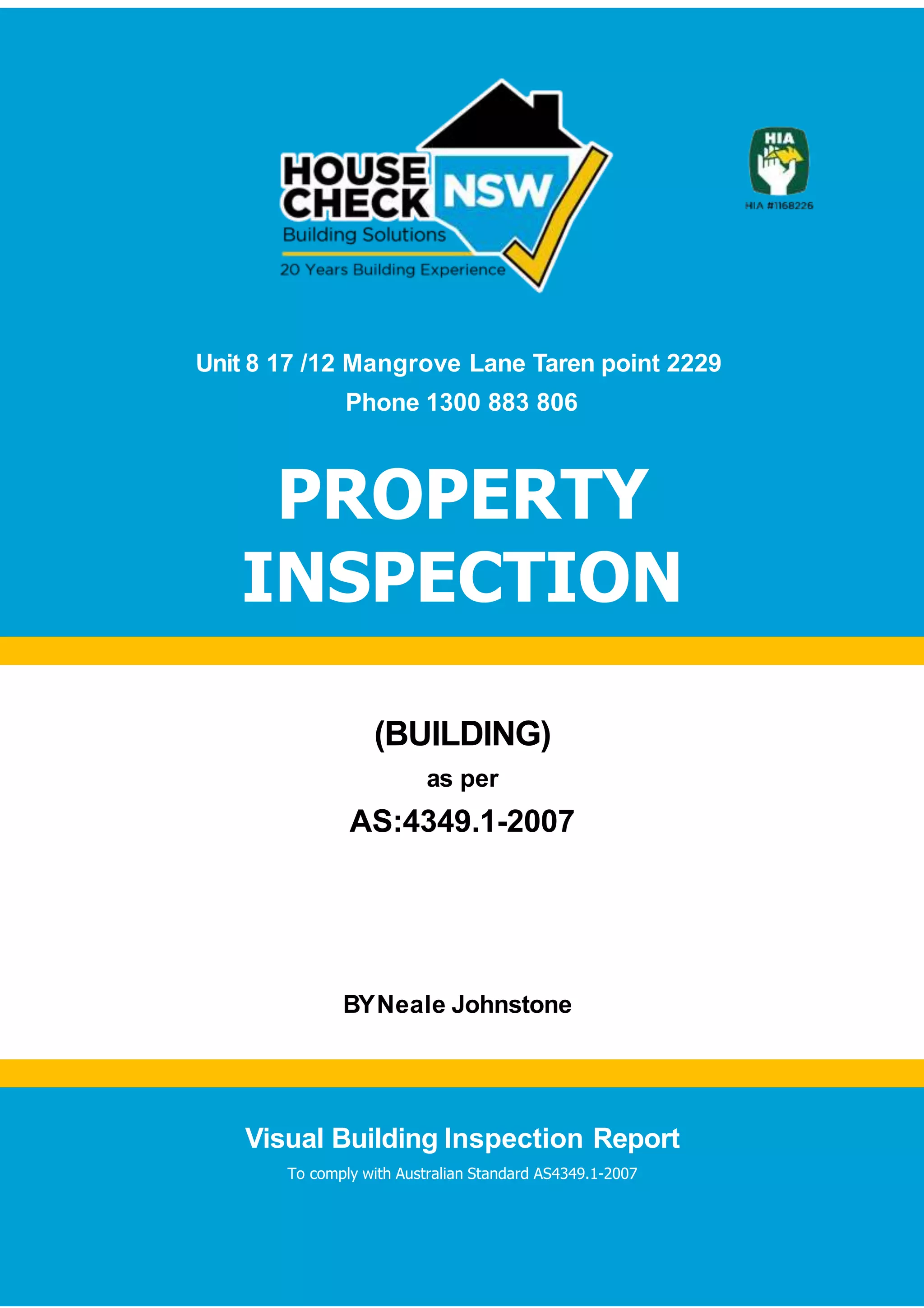 Pre Purchase Building And Pest Inspection Sample Report - Housecheck ...