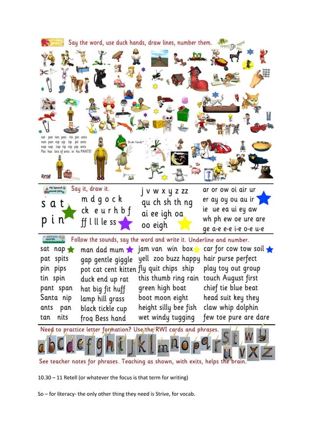 Prep SSP Structure - Literacy Planning from Week 4 | PDF | Education