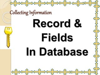 Key,ID Field and Tables Relationship | PPT