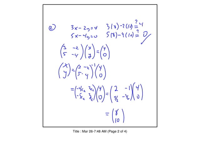 preCalclulus: preQUIZ11B Matrix Algebra | PPT
