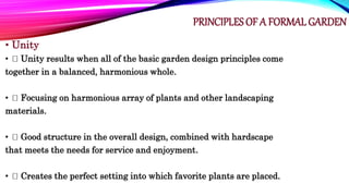 A PRESENTATION ON FORMAL GARDEN | PPTX