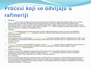 Prerada nafte | PPTX