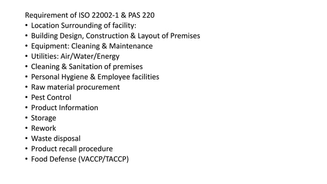 Prerequisite Program (PRP).pptx | Bath and Shower | Personal Care