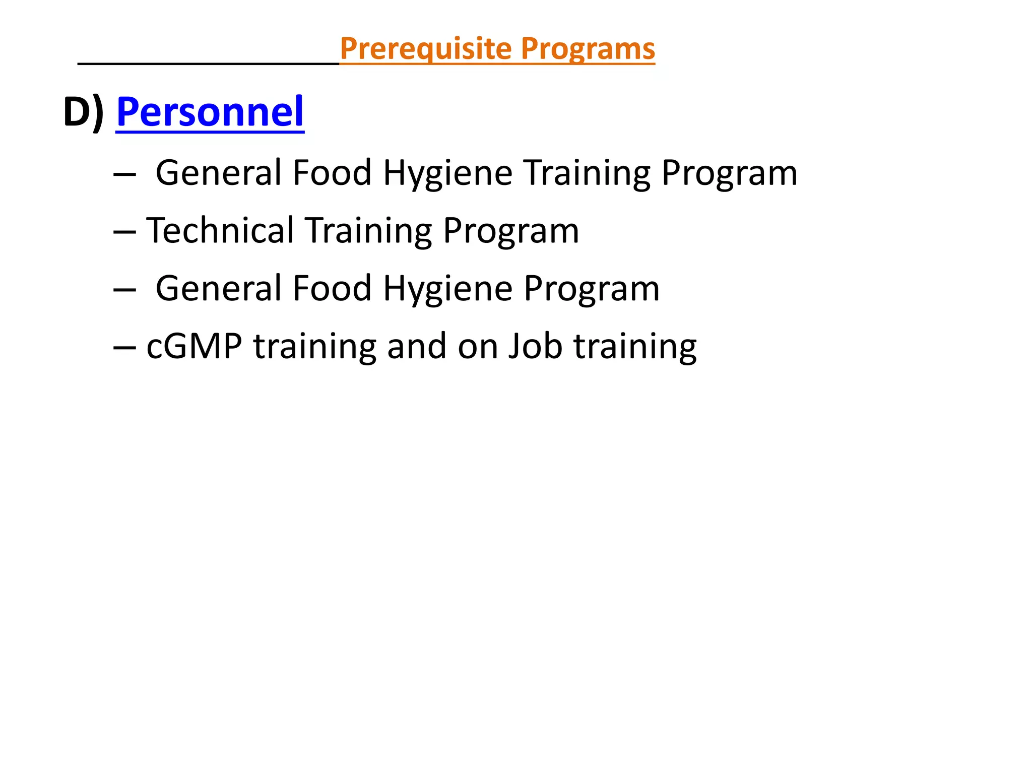 Prerequisite programs | PPTX