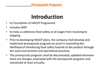 Prerequisite programs | PPTX