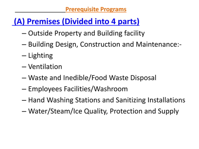 Prerequisite programs | PPTX