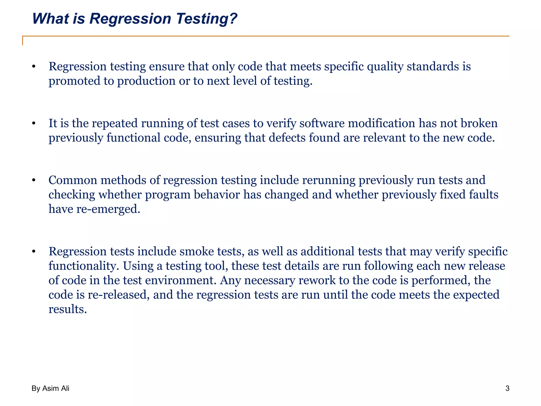 Risk Based Regression Testing Approach Pdf Web Development Internet