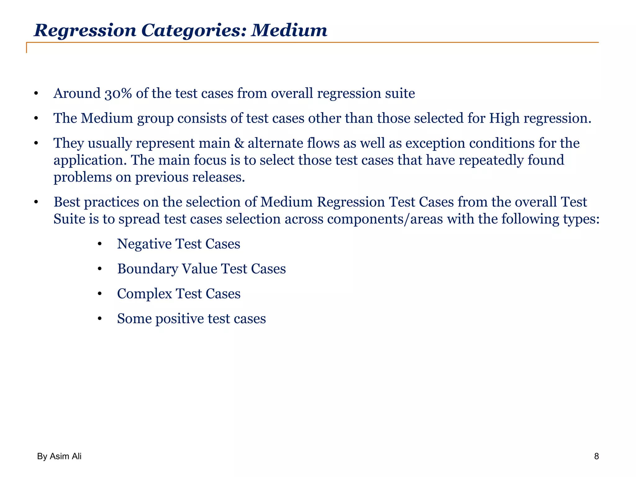 Risk Based Regression Testing Approach Pdf Web Development Internet