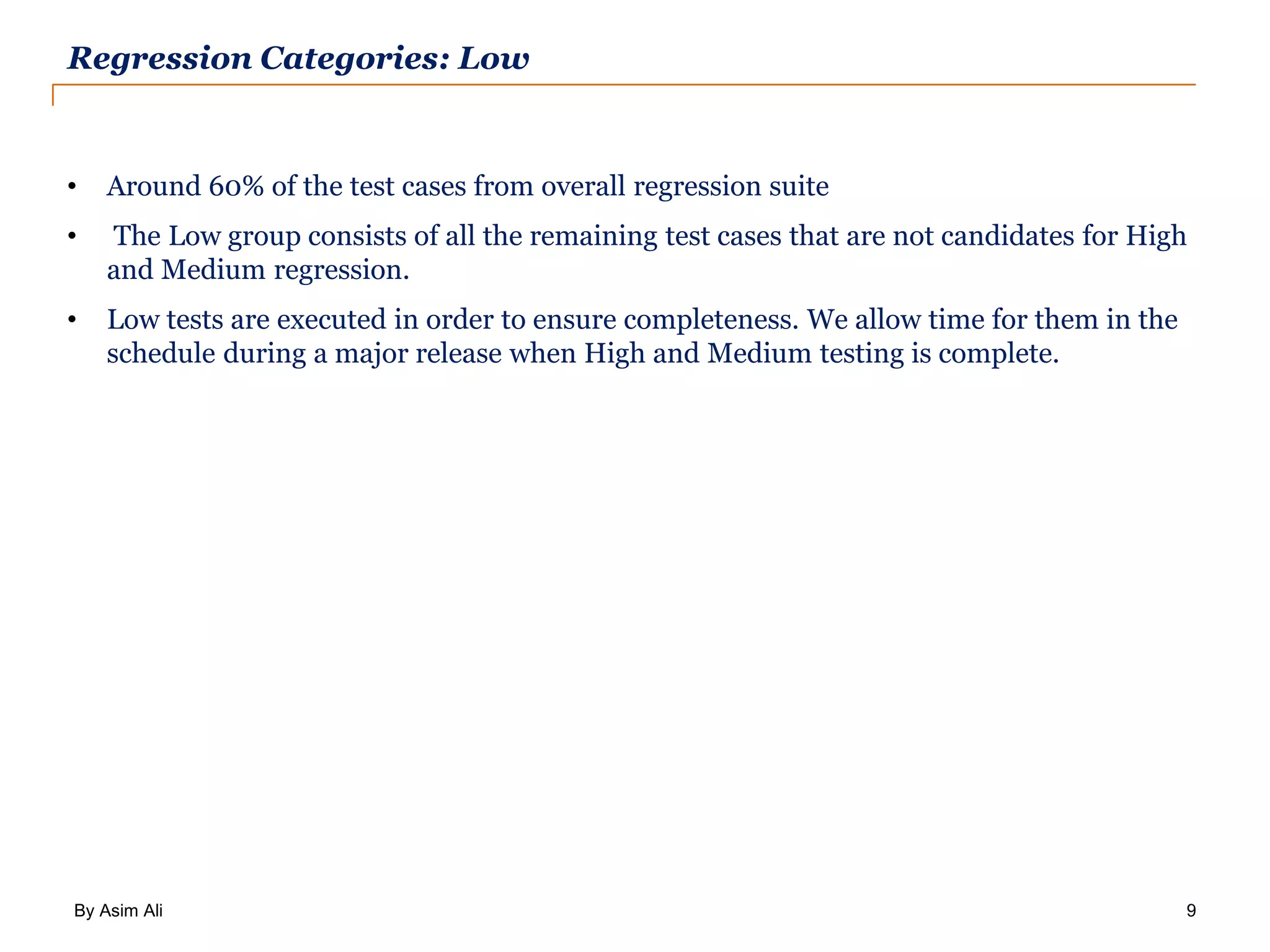 Risk Based Regression Testing Approach Pdf Web Development Internet