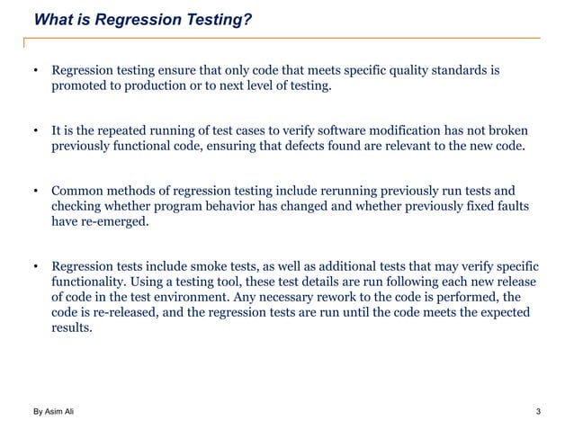 Risk Based Regression Testing Approach Pdf Web Development Internet