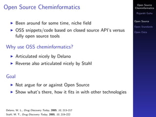 Open Source Cheminformatics | PDF