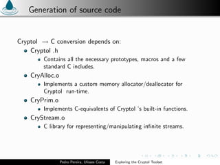 Exploring the Cryptol Toolset | PDF