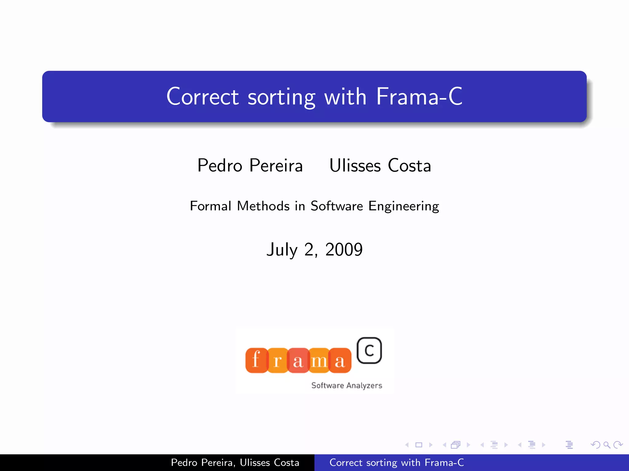 Correct sorting with Frama-C | PDF | Programming Languages | Computing