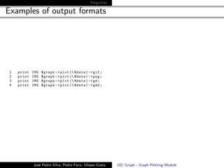 GD::Graph - Graph Plotting Module | PPT