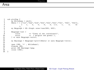 GD::Graph - Graph Plotting Module | PPT