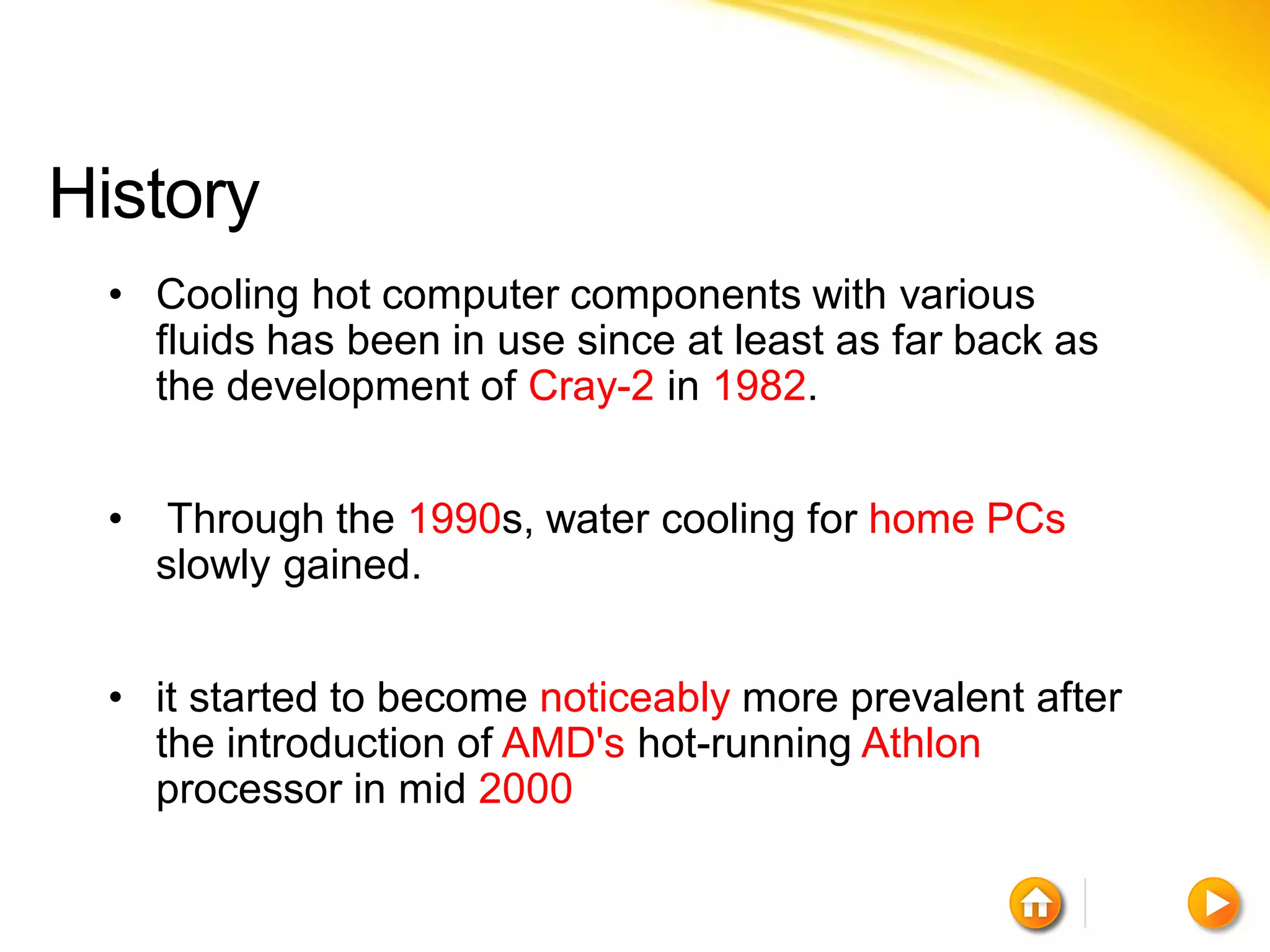 cooling system in computer -air / water cooling | PDF