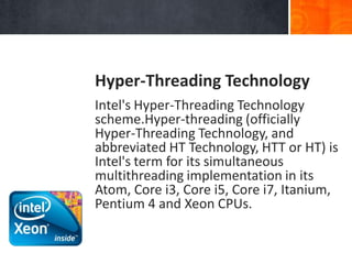intel Processor i7, xeon | PPT