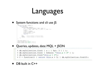 MongoDB NoSQL DBMS | PPT