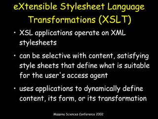 Web technologies for accessible cartography | PPT