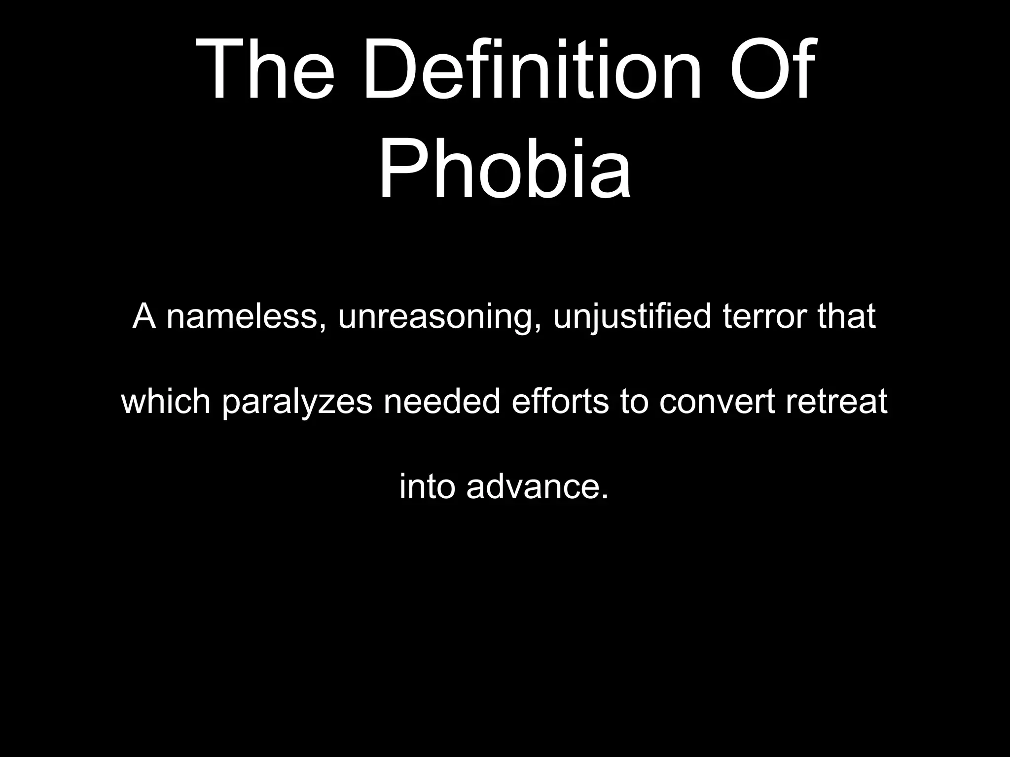 Phobia Presentation | PPT