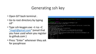 How to install and use git | PPTX