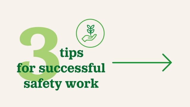 3 tips for successful safety work | PDF