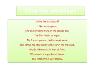 SIMPLE PRESENT TENSE SIMPLE PRESENTE TIEMPO | PDF