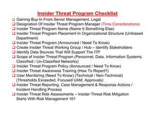 How to Build an Insider Threat Program in 30 Minutes | PDF