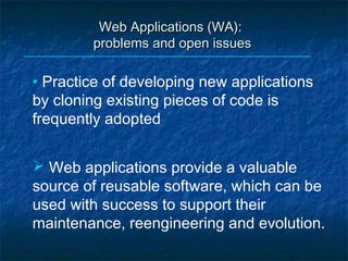 Identifying Reusable Components in Web Applications | PPT