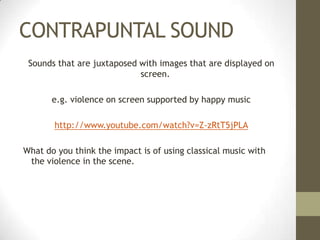 gcse - sound | PPTX | Soundtracks, TV and Showtunes | Music