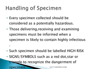 specimen collection&handling,Lusubilo2012 | PPT | Infectious Diseases ...