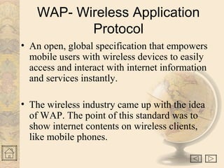 WAP- Wireless Application Protocol | PPT