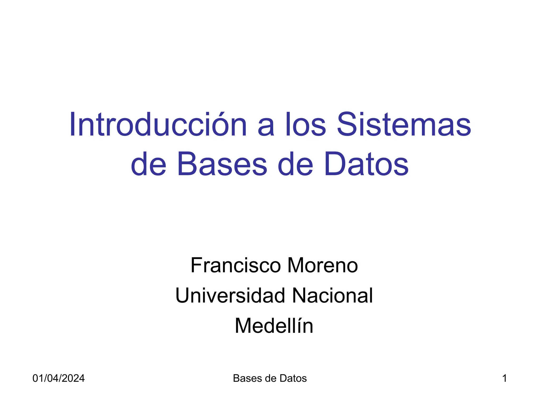introducion a sistemas de bases de datos | PPT