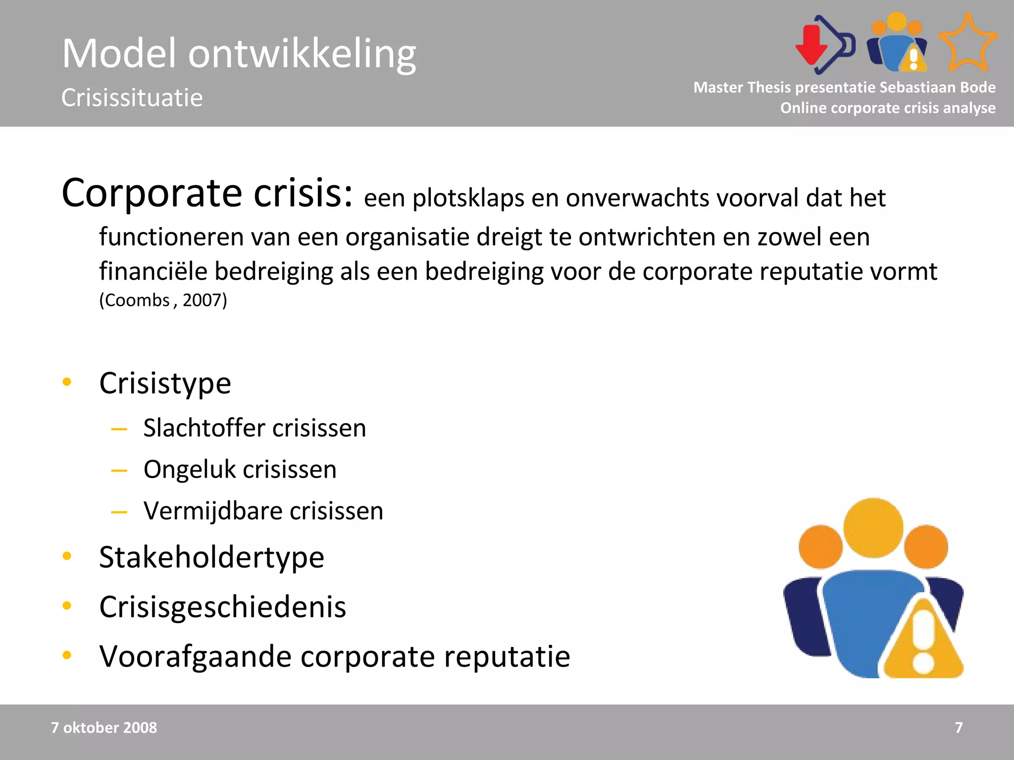 Online Corporate Crisis Analyse