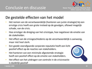 Online Corporate Crisis Analyse | PPT