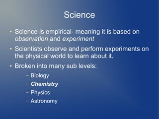 Scientific Approach to Knowledge | PPT