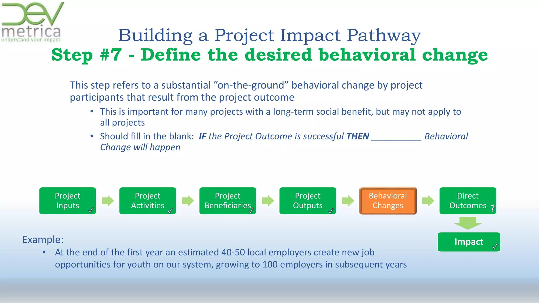 The Project Impact Pathway | PPTX