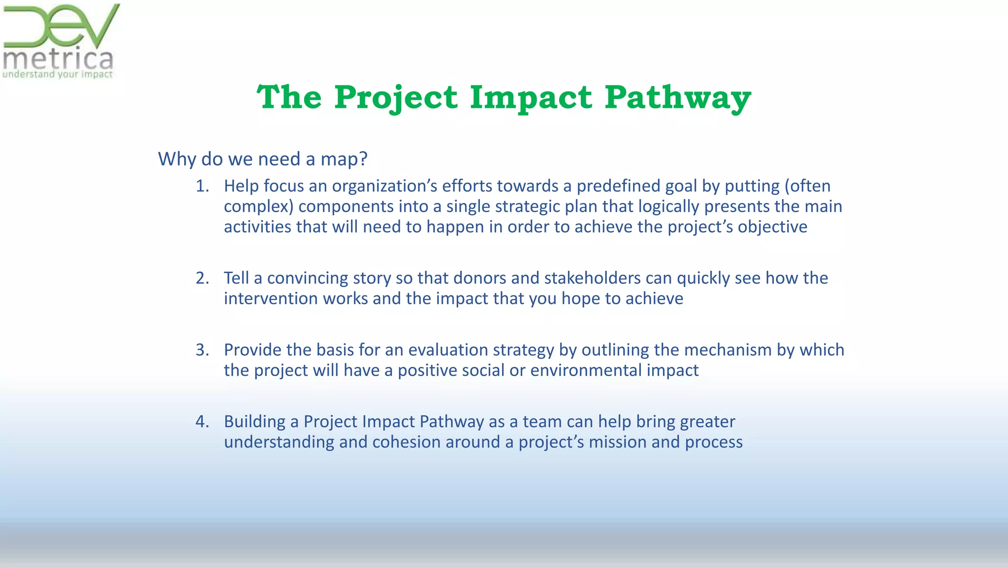 The Project Impact Pathway | PPTX