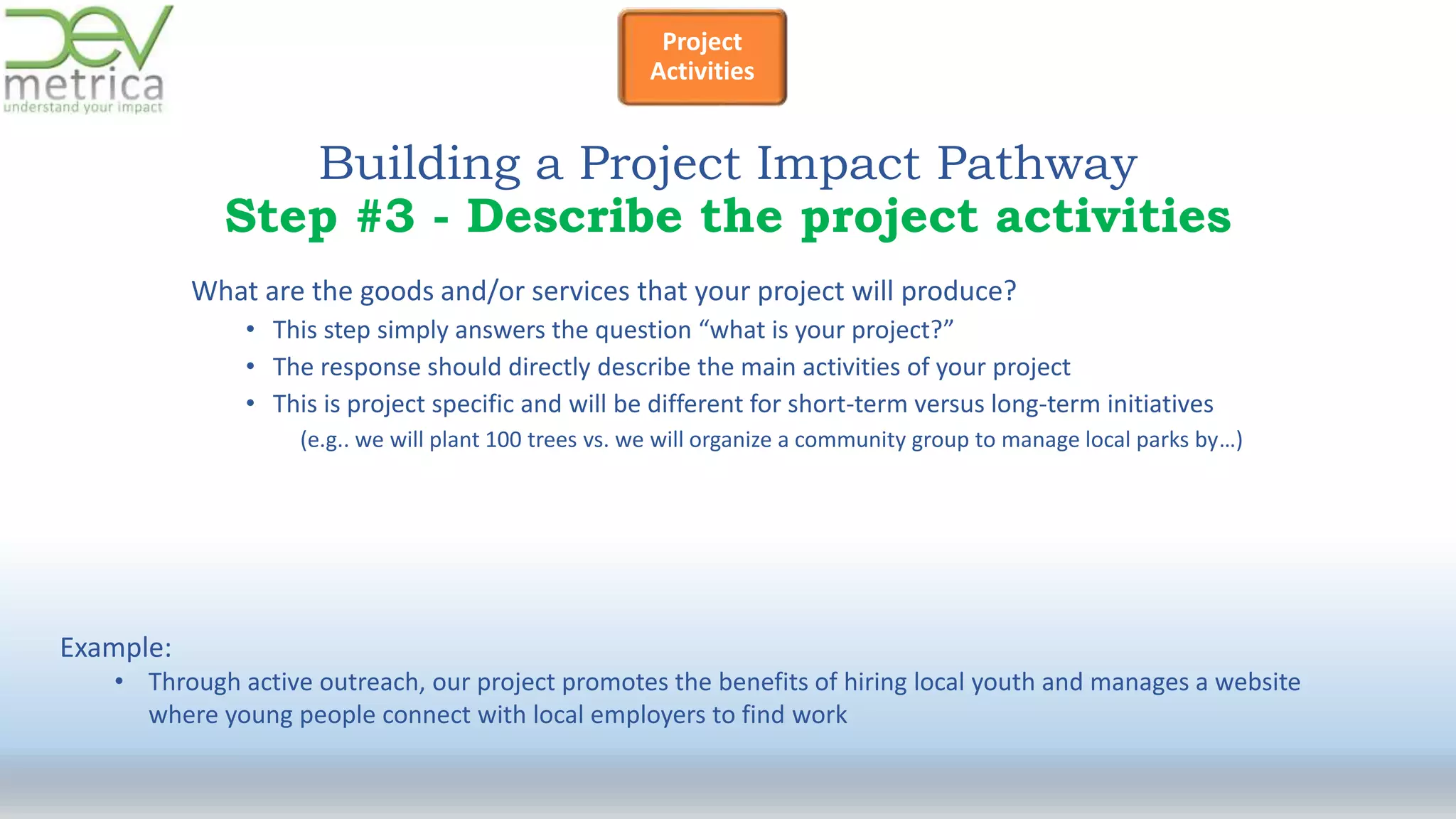 The Project Impact Pathway | PPTX