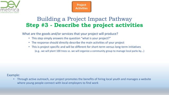 The Project Impact Pathway | PPTX