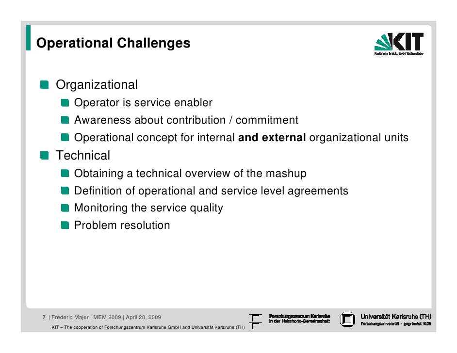 Operational Challenges and Solutions for Mashups - An Experience Repo…