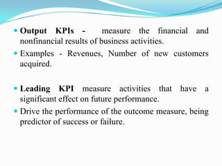 Key Performance Indicators | PDF