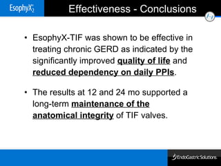 Patient info for TIF/endoscopic gastric fundoplication | PPT
