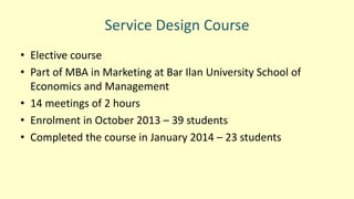 Teaching Holistic Service Design | PDF
