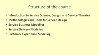 Teaching Holistic Service Design | PDF
