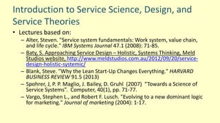 Teaching Holistic Service Design | PDF